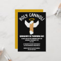 Funny Holy Cannoli Italian Themed Party Invitation | Zazzle