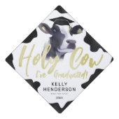 Funny Holy Cow I've Graduated Graduation Cap Topper | Zazzle