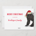 Funny honey badger Santa badass irony Holiday Card | Zazzle