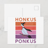 Funny Honkus Ponkus Halloween Goose Witches Honk Postcard | Zazzle