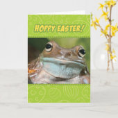 Funny Hoppy Easter From A Frog Easter Card | Zazzle