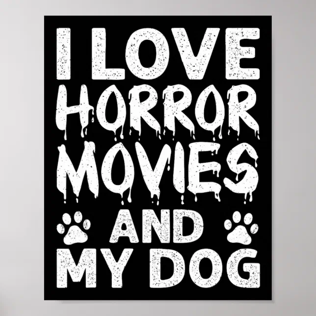 Funny Horror Movie Art For Men Women Film Horror M Poster | Zazzle