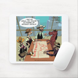 Funny Horse Bank Robber Mouse Pad | Zazzle