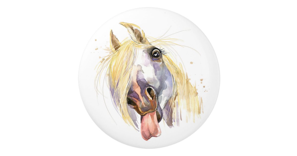 Funny Horse Drawer Knobs | Zazzle