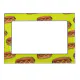 Funny Hot Dog Food Design Magnetic Photo Frame | Zazzle
