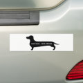 Funny Hot dog, hot owner dachshund bumpersticker Bumper Sticker | Zazzle