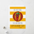 Funny Hot Stuff Wife to Husband Valentine Holiday Card | Zazzle