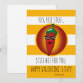 Funny Hot Stuff Wife to Husband Valentine Holiday Card | Zazzle