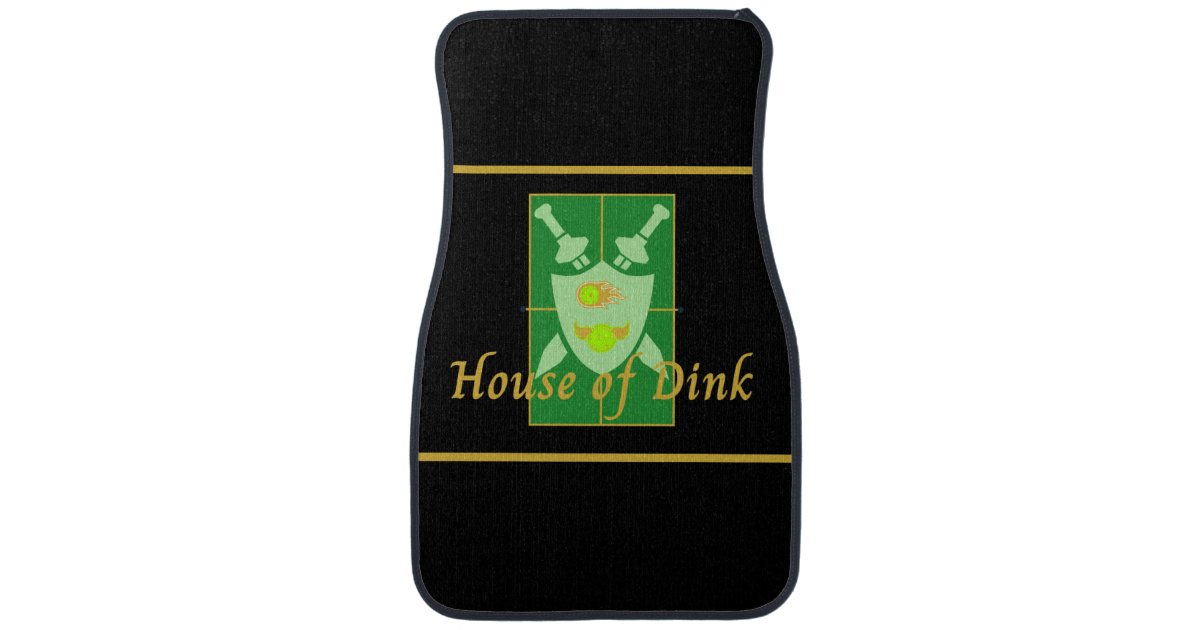 Funny House of Dink Pickleball Crest Car Floor Mat | Zazzle