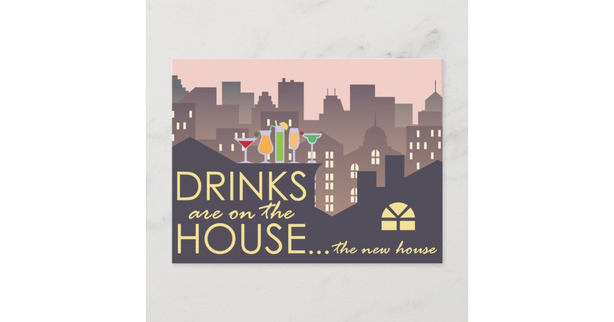 Funny Housewarming Party design Postcard | Zazzle