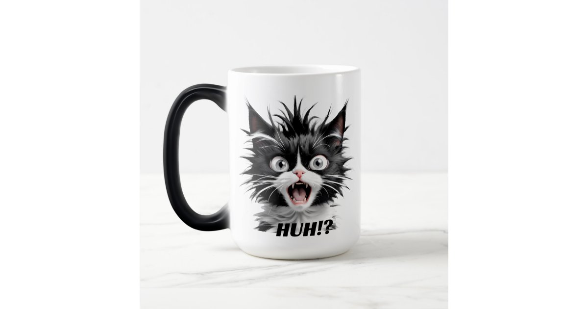 Funny Huh Cat Meme Coffee Mug - Cute Quotes Gift | Zazzle