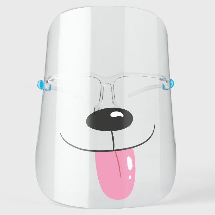 Funny Humor Cool Puppy Pup Dog Face Shield | Zazzle.com