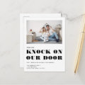 Funny Humor New Address Simple Photo Moving Announcement Postcard | Zazzle