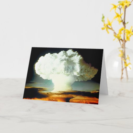 Funny Humor Nuclear Fallout Happy Birthday Card | Zazzle