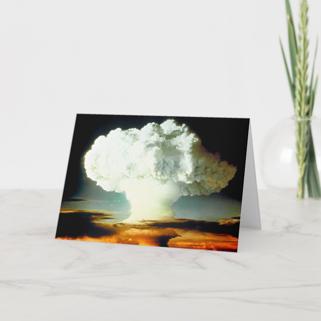 Funny Humor Nuclear Fallout Happy Birthday Card | Zazzle