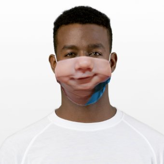 funny humour novelty joke baby adult cloth face mask | Zazzle