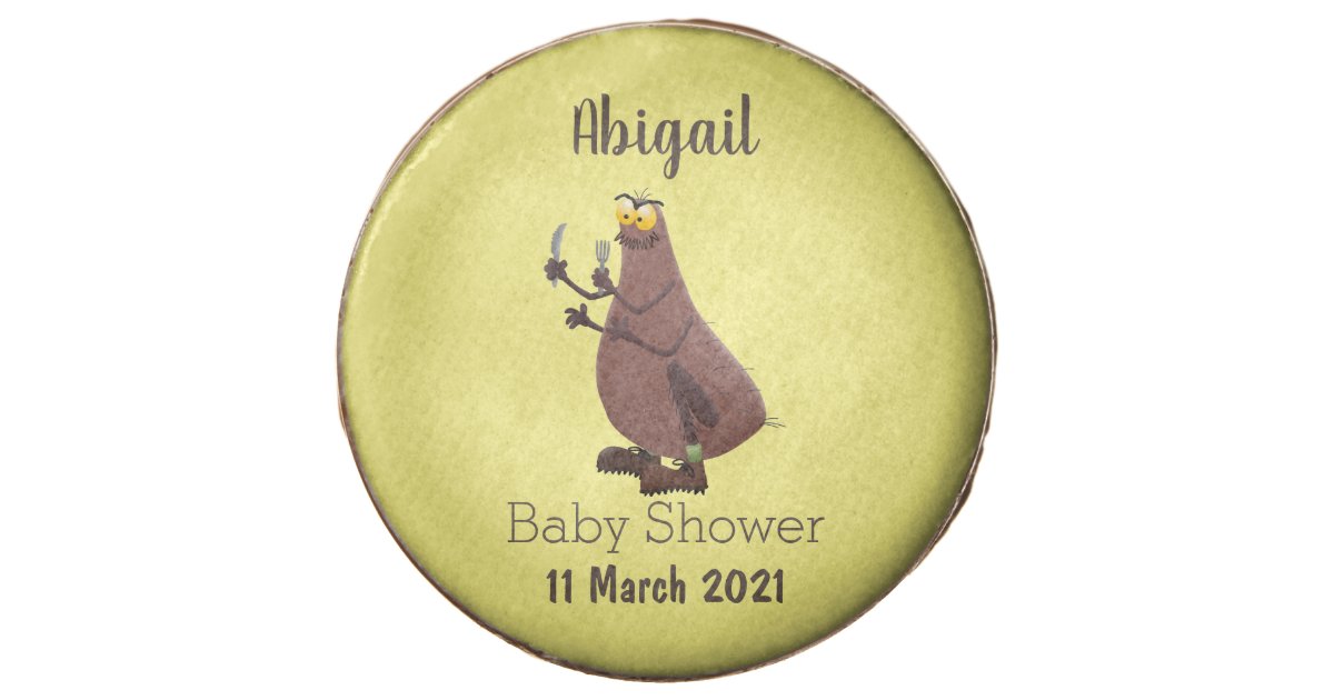 Funny hungry ugly flea cartoon chocolate covered oreo | Zazzle