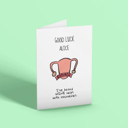 Funny Hysterectomy Customisable Card | Zazzle