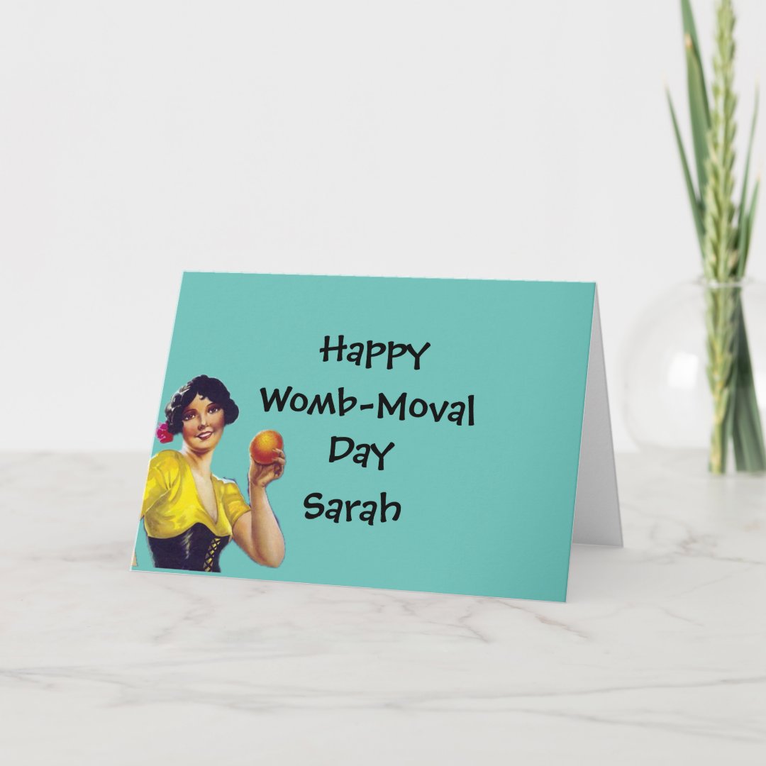 Funny Hysterectomy Removal Get Well Card | Zazzle