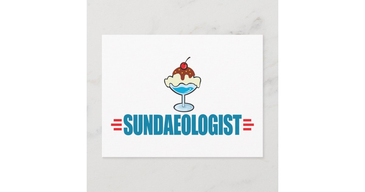 Funny Ice Cream Sundae Postcard | Zazzle