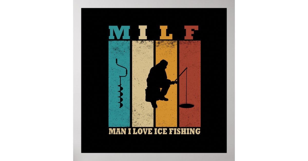 funny ice fishing poster | Zazzle