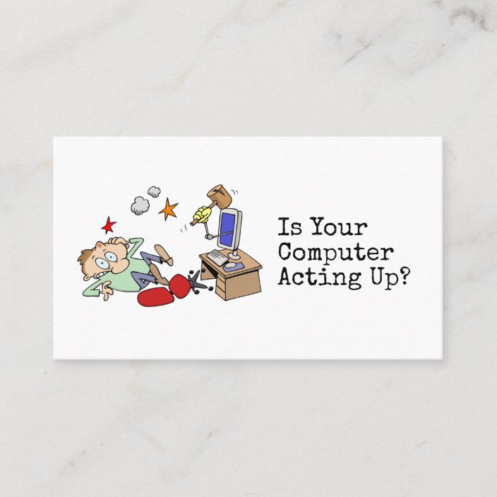 Funny Informal Computer Specialist Business Card | Zazzle.com