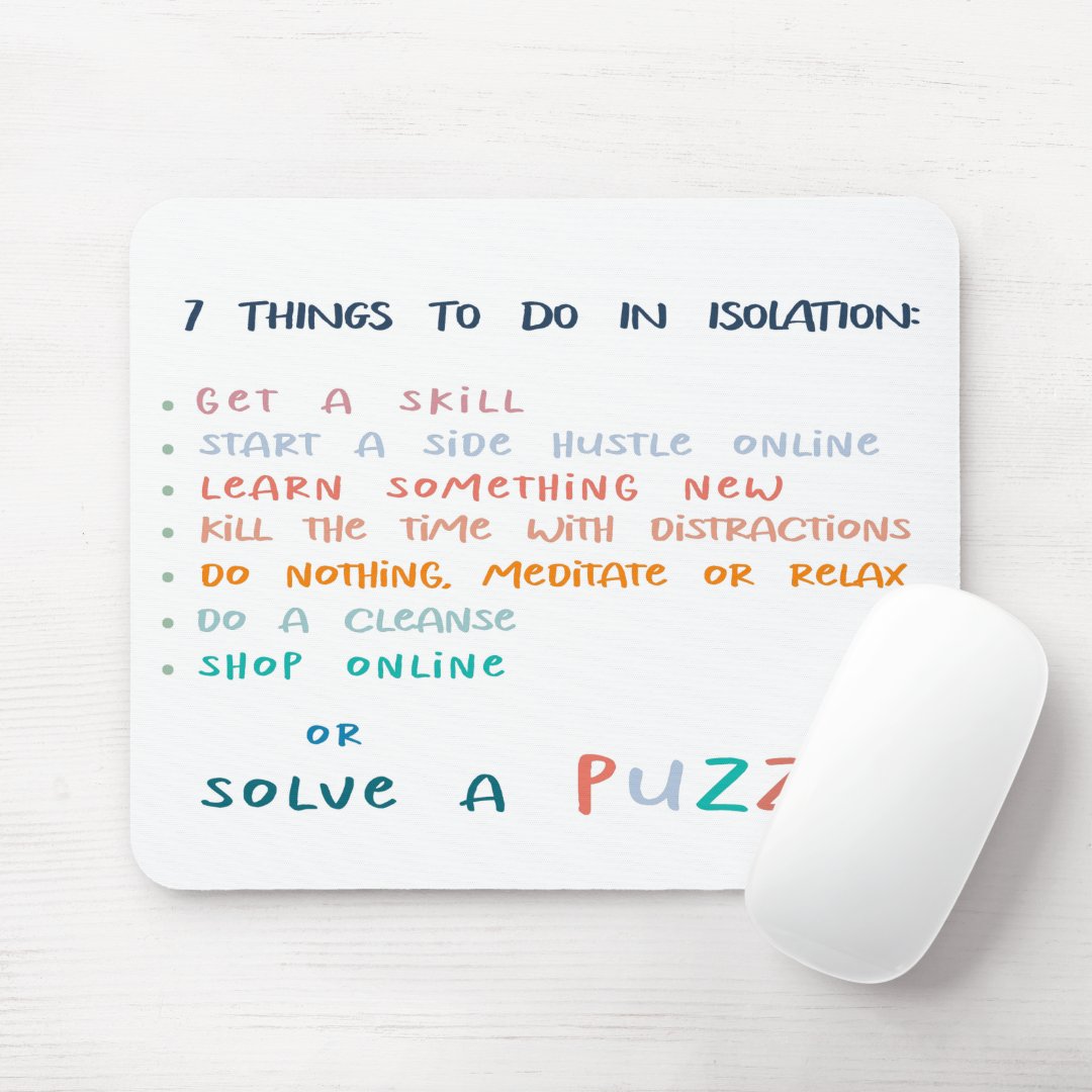 Funny inspirational motivational typography mouse pad | Zazzle