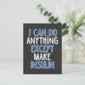 Funny Insulin Diabetic Joke Diabetes Awareness Postcard | Zazzle