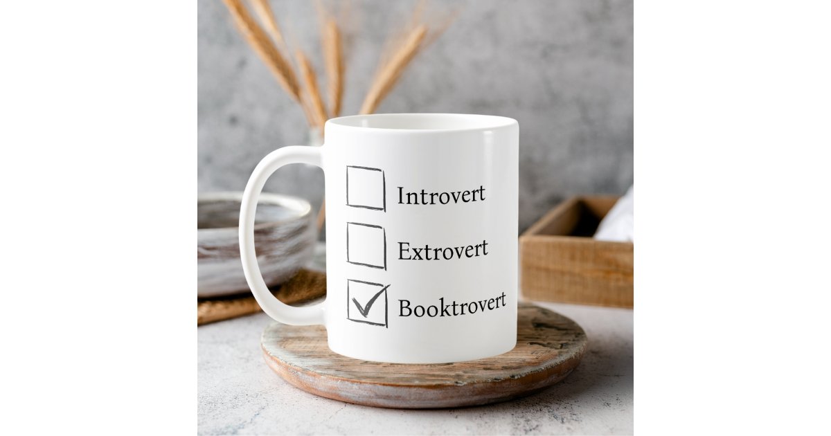 Funny Introvert Extrovert Booktrovert Coffee Mug | Zazzle