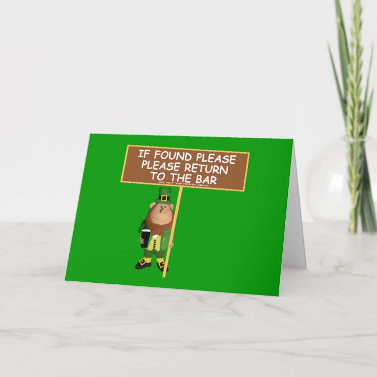 Funny Irish Card | Zazzle