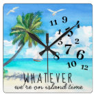 Funny Island Time Clock | Zazzle.com
