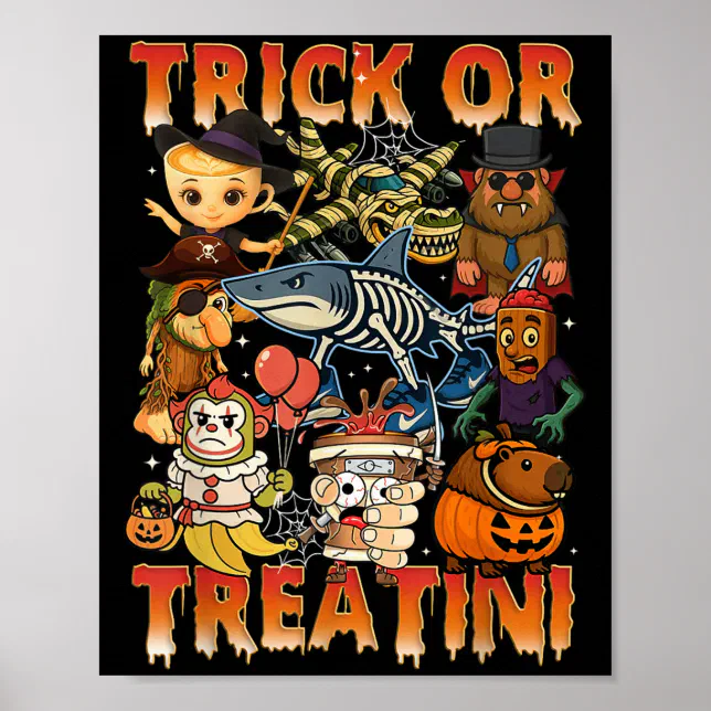 Funny Italian Brain Rot Italian Brainrot Halloween Poster | Zazzle