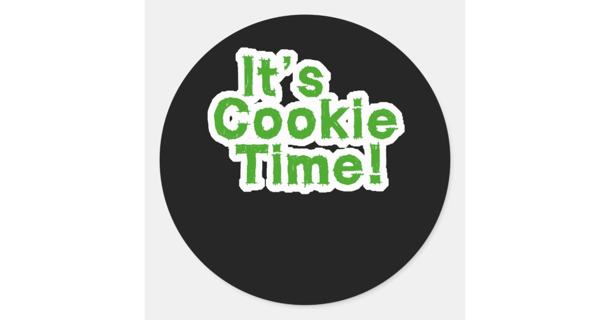 Funny Its Cookie Time Scouts Girl Kids Scouting Mo Classic Round ...