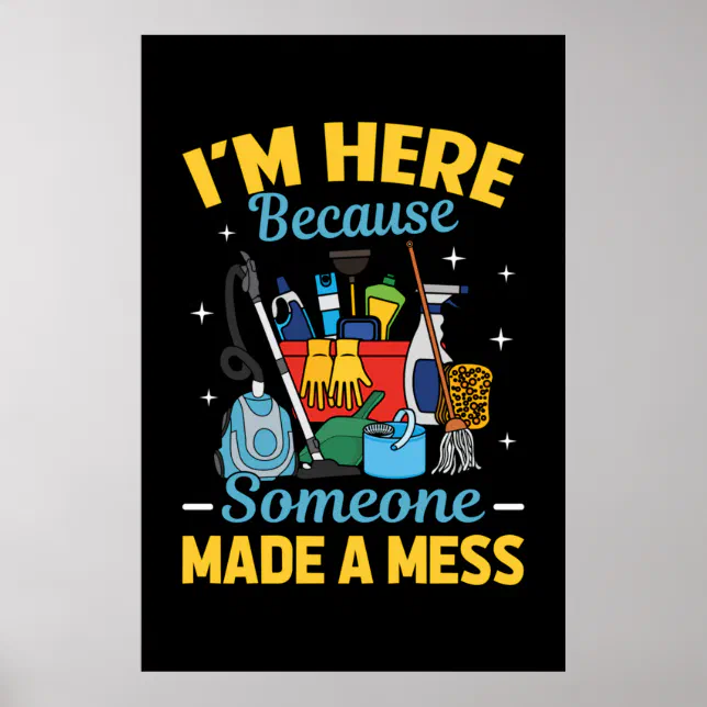 Funny Janitor Poster | Zazzle
