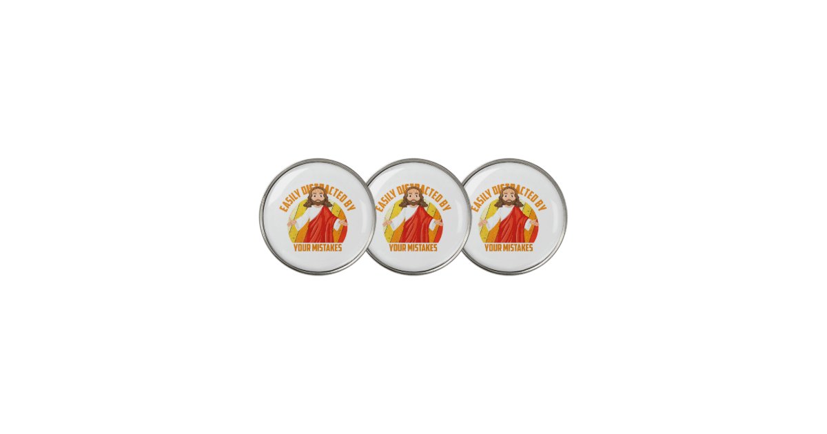 Funny Jesus Golf Ball Marker | Zazzle