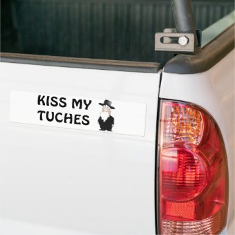 Funny Jewish rabbi - cool cartoon Bumper Sticker | Zazzle