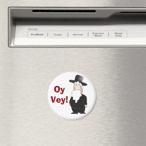 Funny Jewish rabbi - cool cartoon Magnet | Zazzle