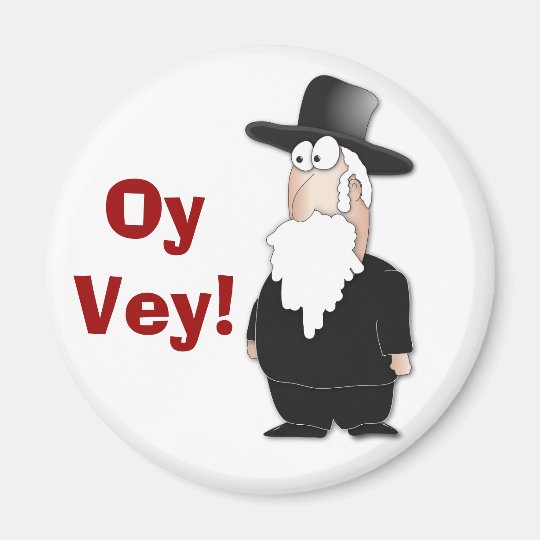 Funny Jewish rabbi - cool cartoon Magnet | Zazzle.com