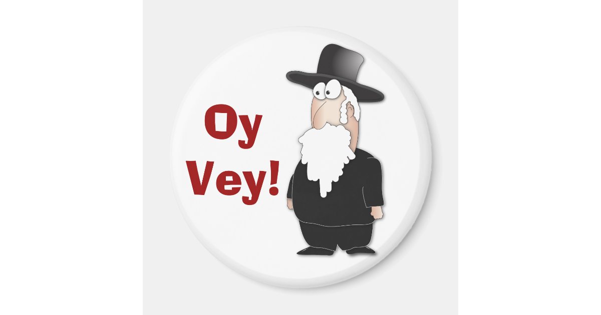 Funny Jewish rabbi - cool cartoon Magnet | Zazzle