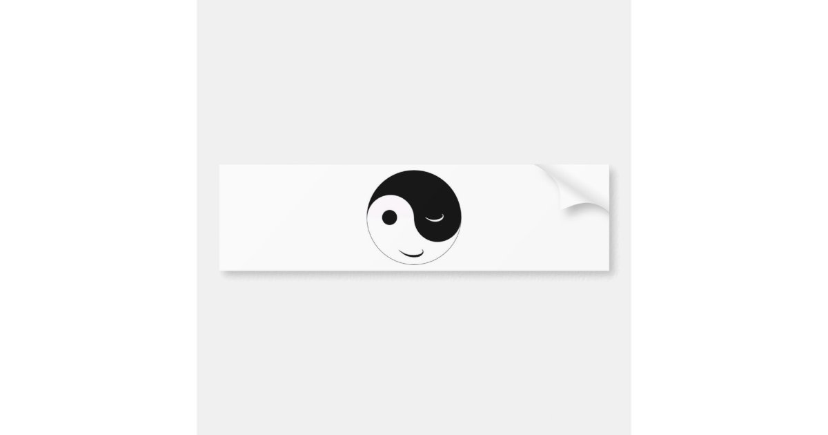 Funny Jin Jang Bumper Sticker | Zazzle