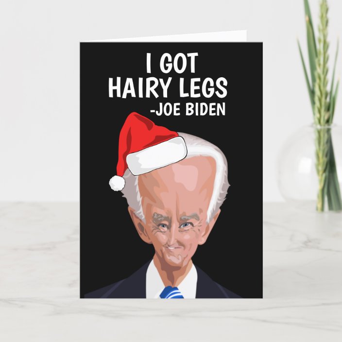 FUNNY JOE BIDEN CHRISTMAS GREETING CARD | Zazzle.com