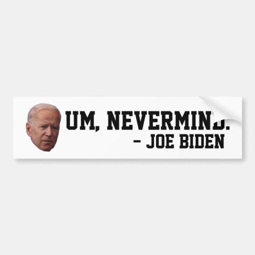FUNNY JOE BIDEN SENILE BUMPER STICKERS | Zazzle