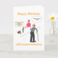 Funny Joke Birthday card add name front | Zazzle