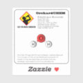 Funny Joke Dihydrogen Monoxide (H2O) Chemistry Sticker | Zazzle