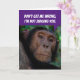 Funny Judgemental Monkey- Assessing You Birthday Card | Zazzle