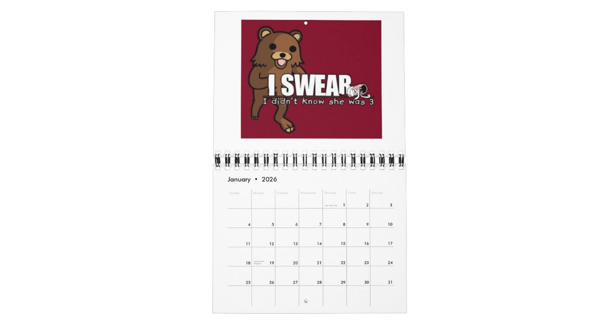 Funny Junk Calander Calendar | Zazzle