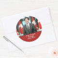 Funny Justin Trudeau Custom Message Canada Classic Round Sticker | Zazzle