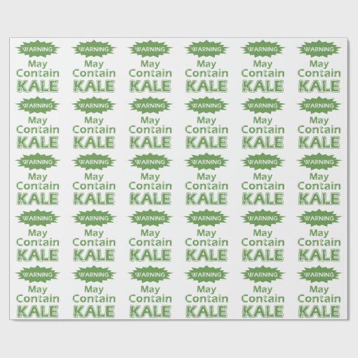 Funny Kale themed Saying Wrapping Paper | Zazzle