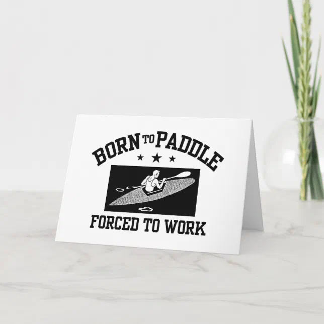 Funny Kayaking Card | Zazzle
