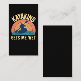 Funny Kayaking Humor Kayak Joke Business Card | Zazzle